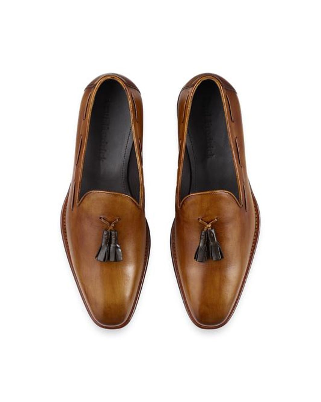 Paul Fredrick Ethan Tassel Loafer in Brown for Men | Lyst