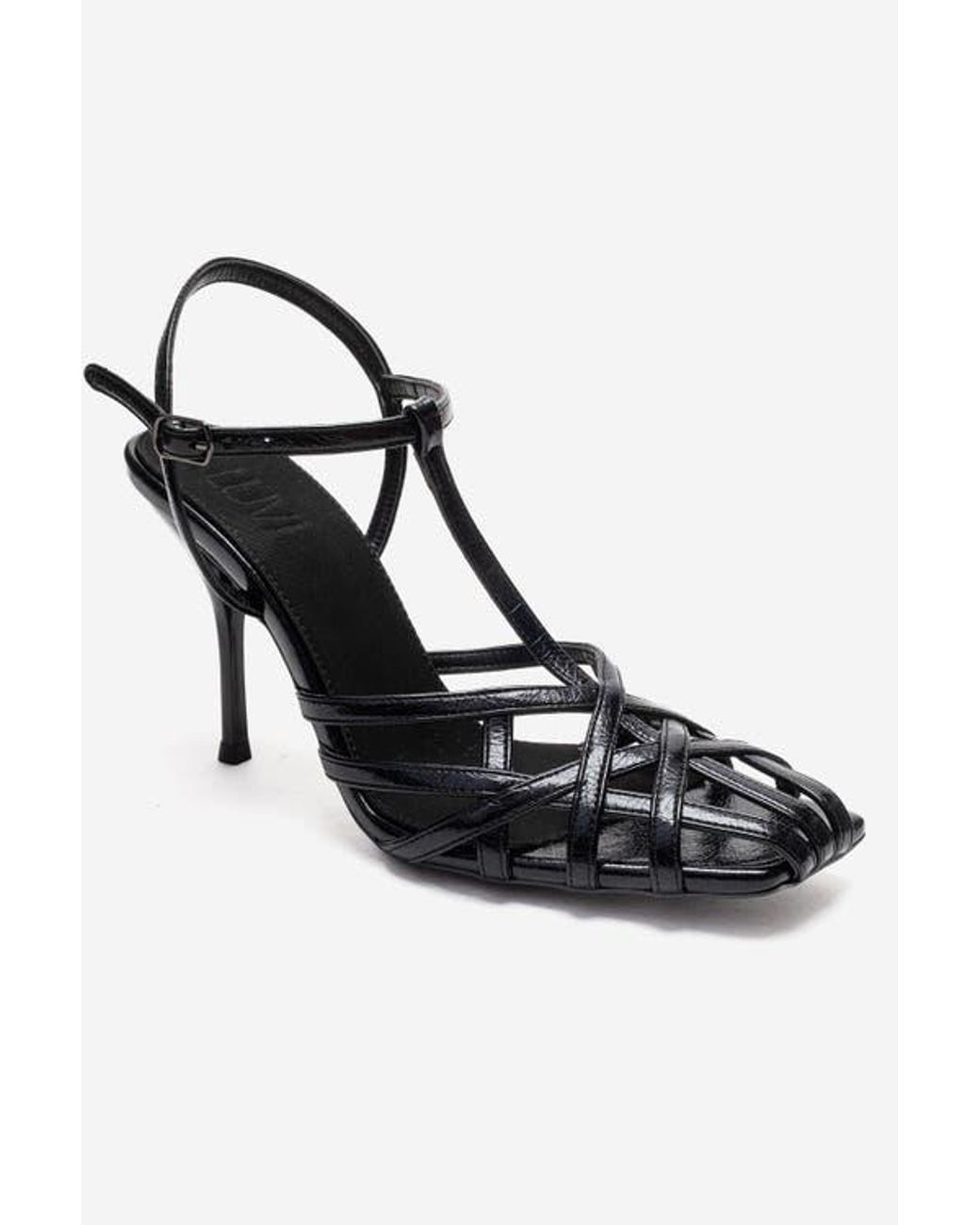 Prologue Shoes Allos Stiletto Sandal in Black | Lyst