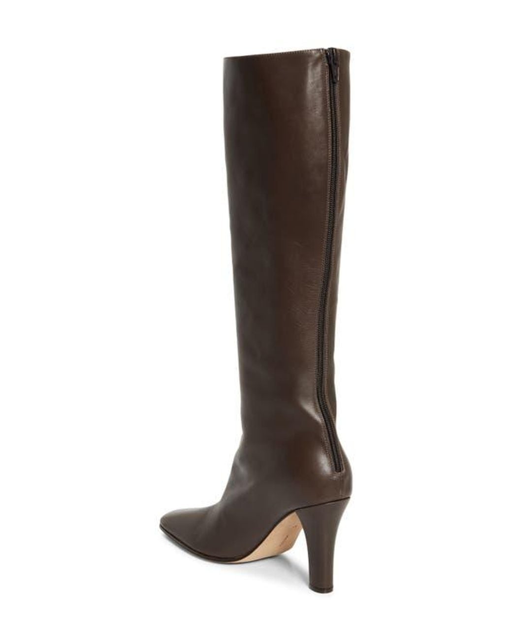 The Row Mona Knee High Boot in Brown | Lyst