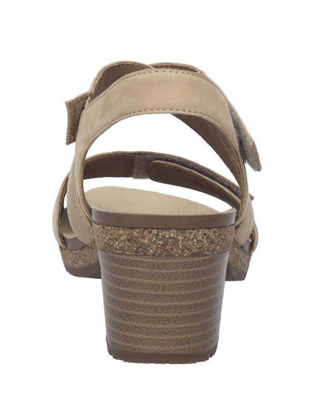 Josef Seibel Grace Ankle Strap Block Heel Sandal in Metallic | Lyst