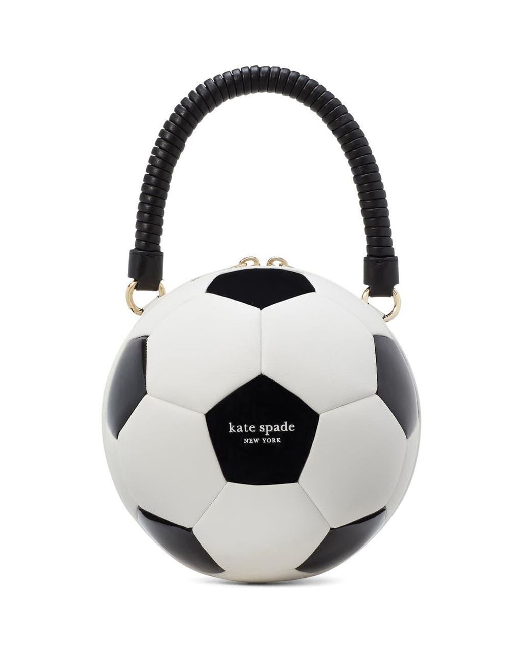 Kate Spade Kickoff Patchwork Soccer Ball Bag in Black | Lyst