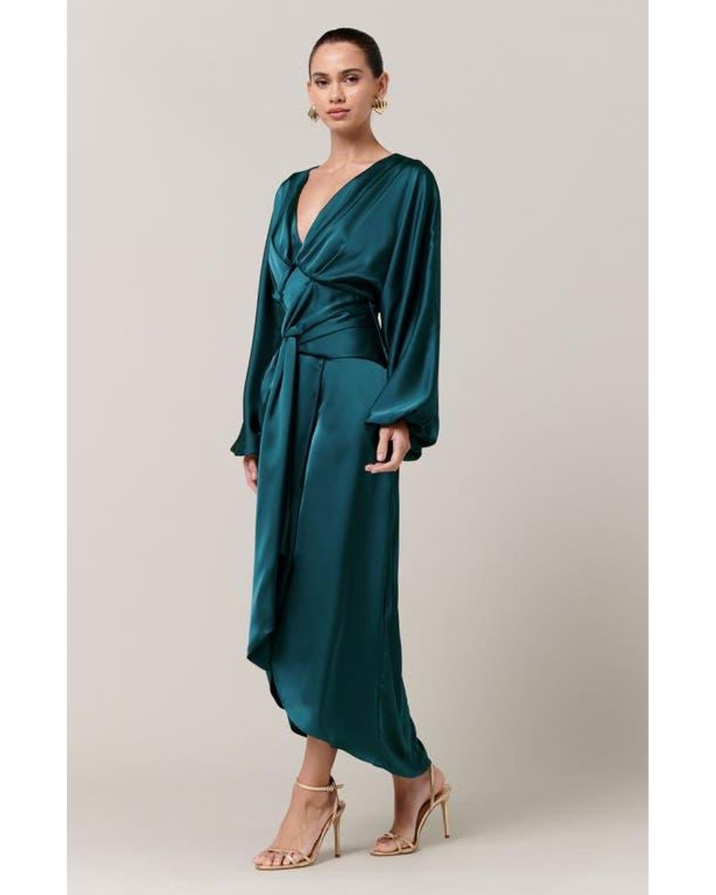 Savel Irena Midi Dress in Blue | Lyst