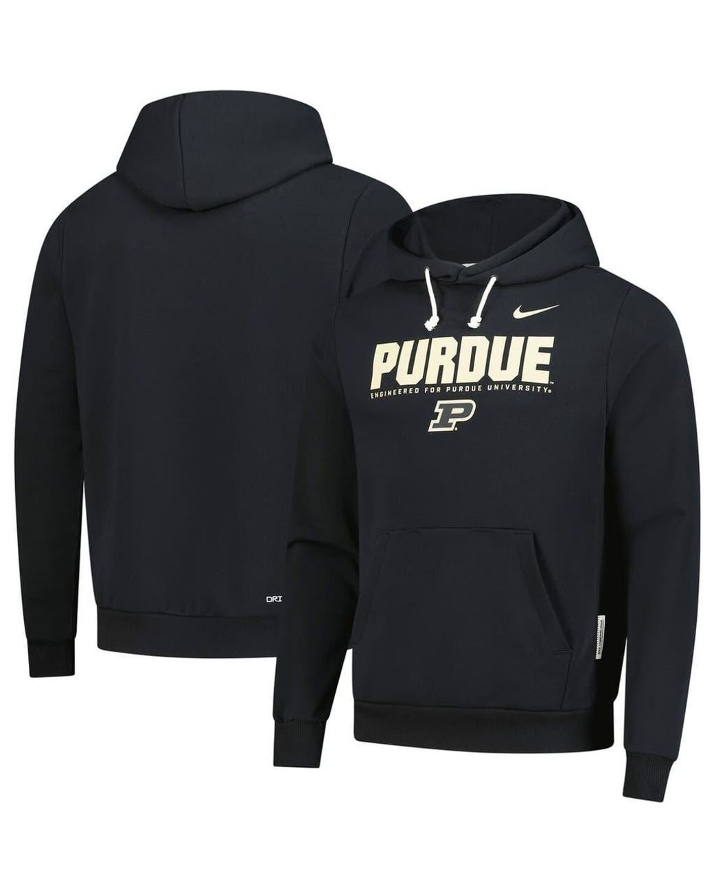Nike Purdue Boilermakers 2025 Sideline Standard Issue Dri-Fit Hoodie in ...