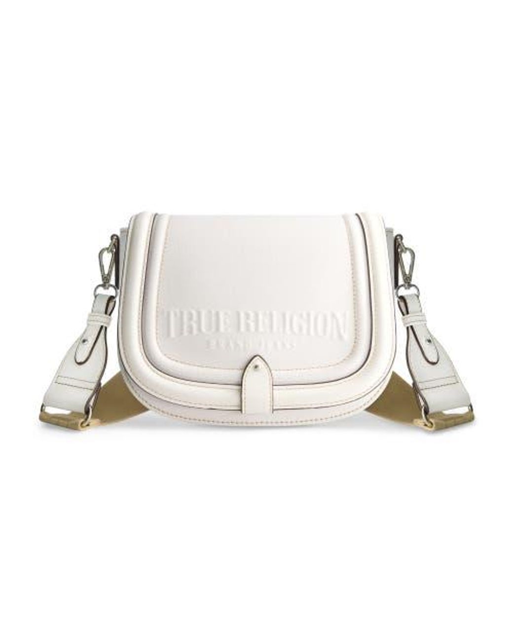 TRUE RELIGION Saddle Bag in Natural | Lyst