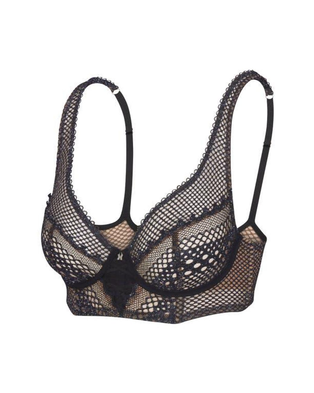Savage x Fenty Starlet Nights Lace High Apex Bra in Black | Lyst