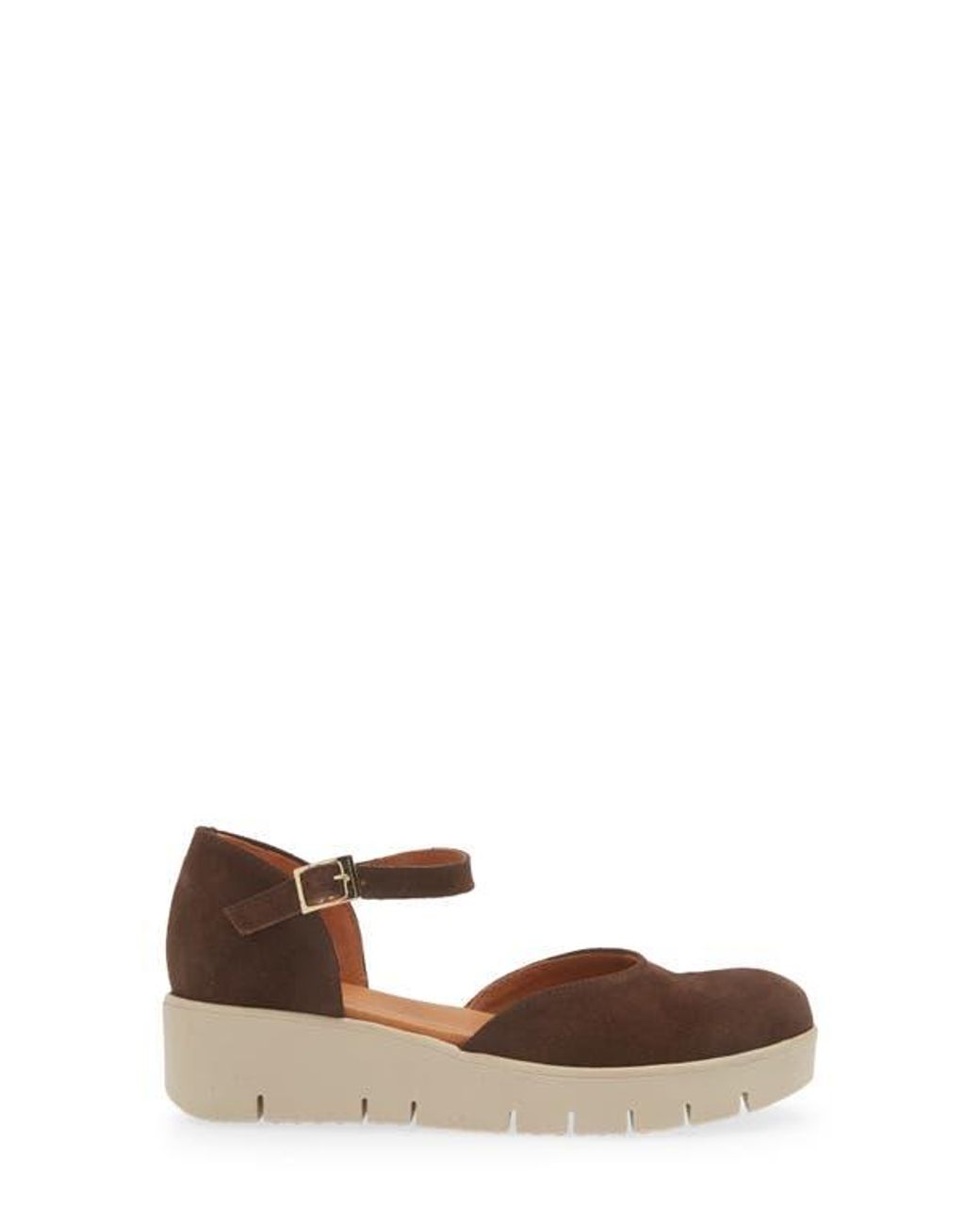 Cordani Sandie Platform D'Orsay Pump in Brown | Lyst