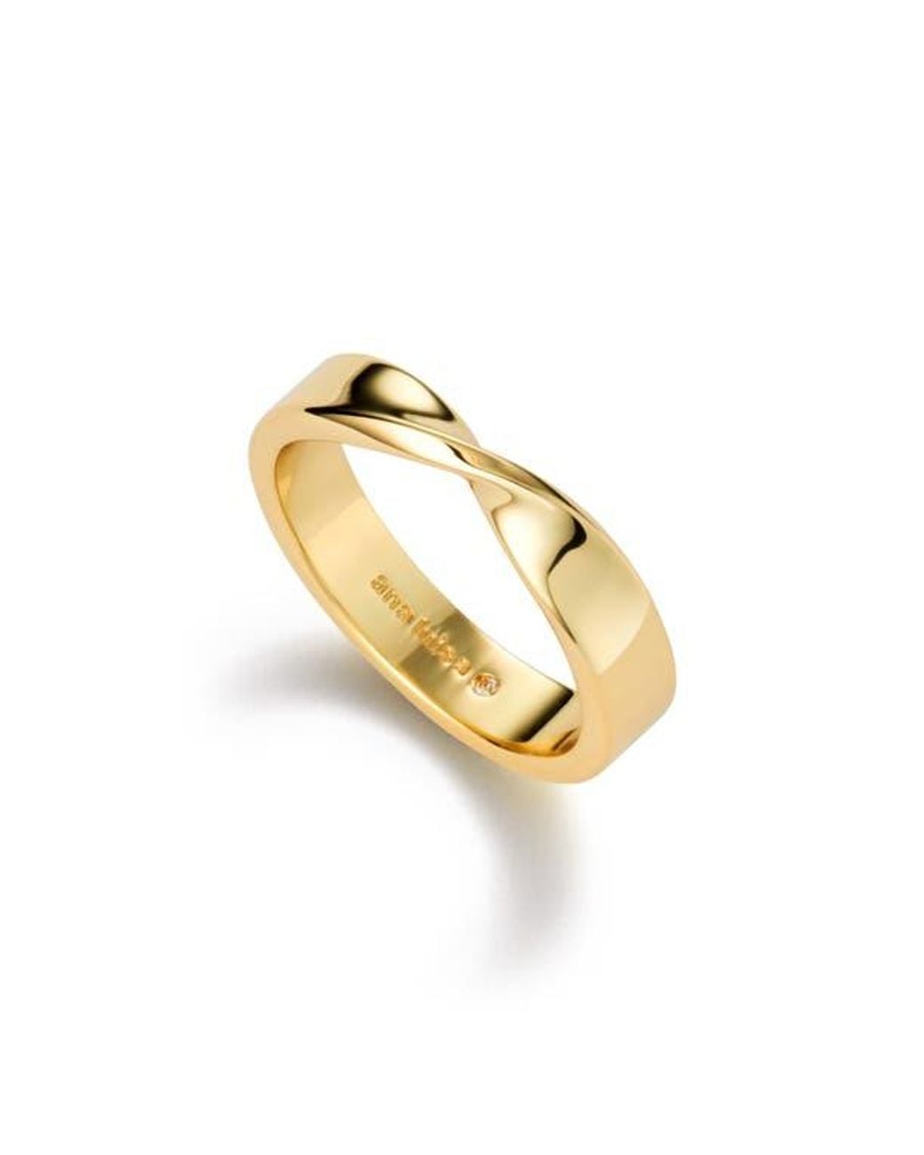 Ana Luisa Eliora Twisted Band Ring in Metallic | Lyst