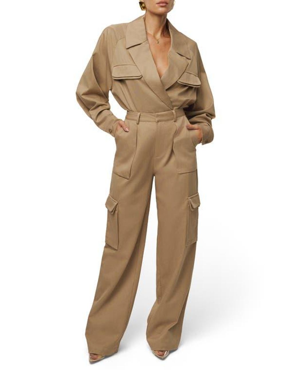 JLUXLABEL Theory Bodysuit in Brown | Lyst