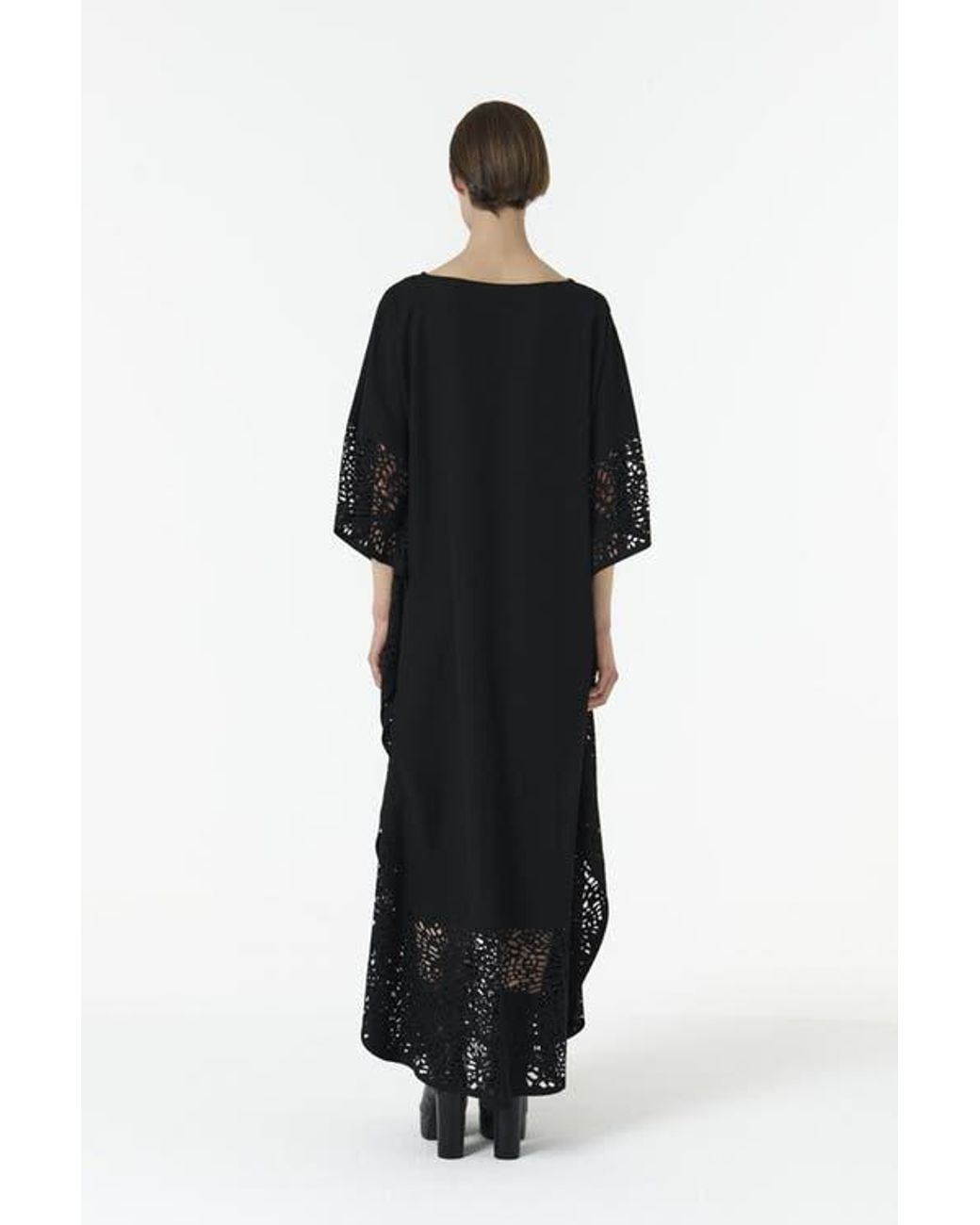 eem Laser-Cut Kaftan in Black | Lyst