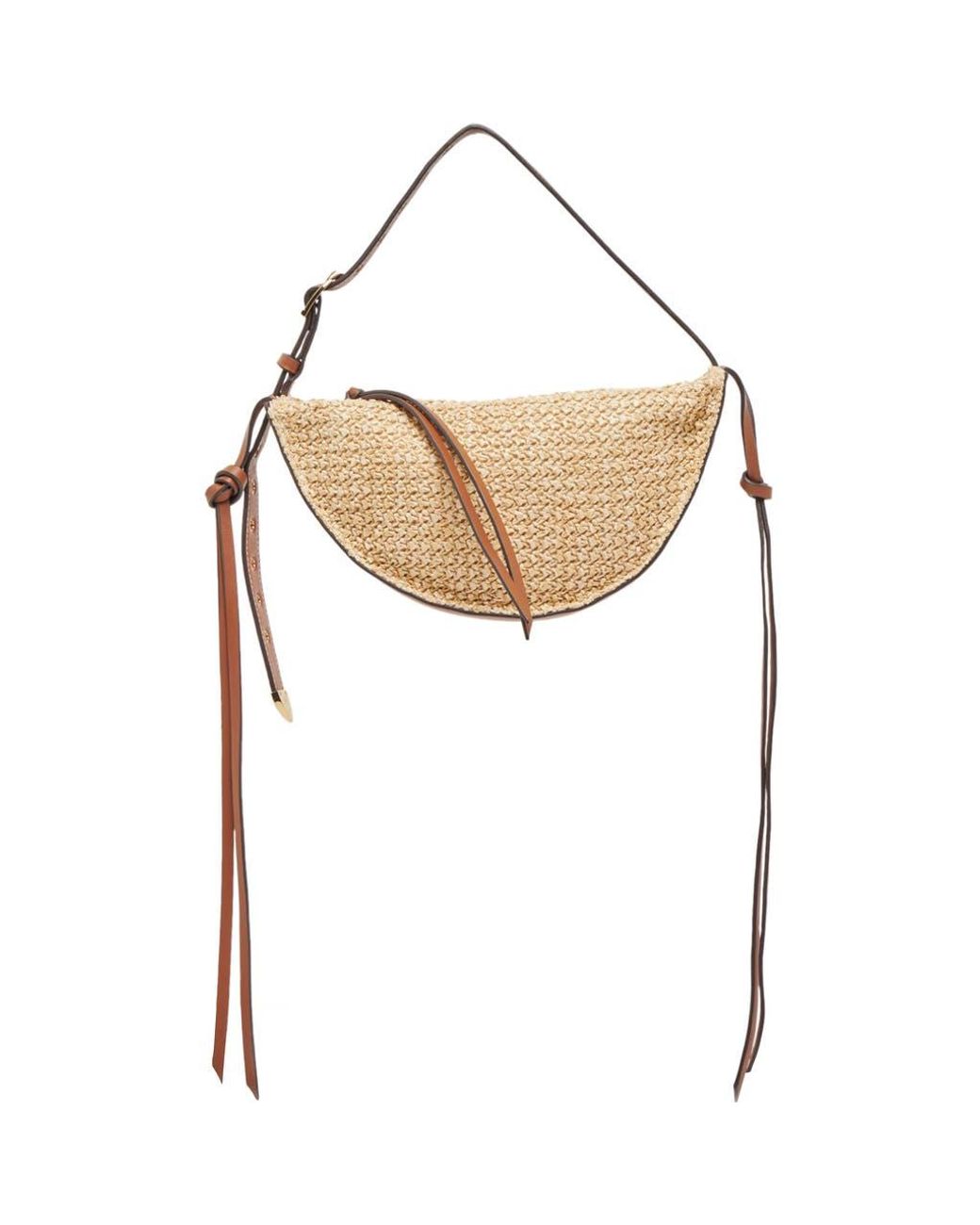 Dolce Vita Monaco Raffia Shoulder Bag in White | Lyst