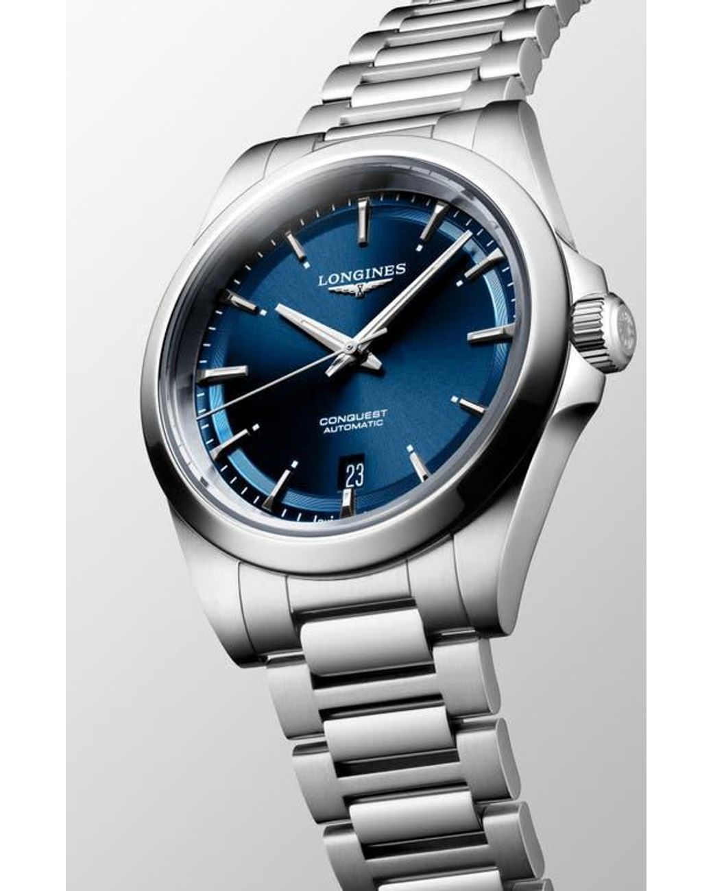 Longines Conquest Automatic Bracelet Watch, 38Mm in Gray for Men | Lyst