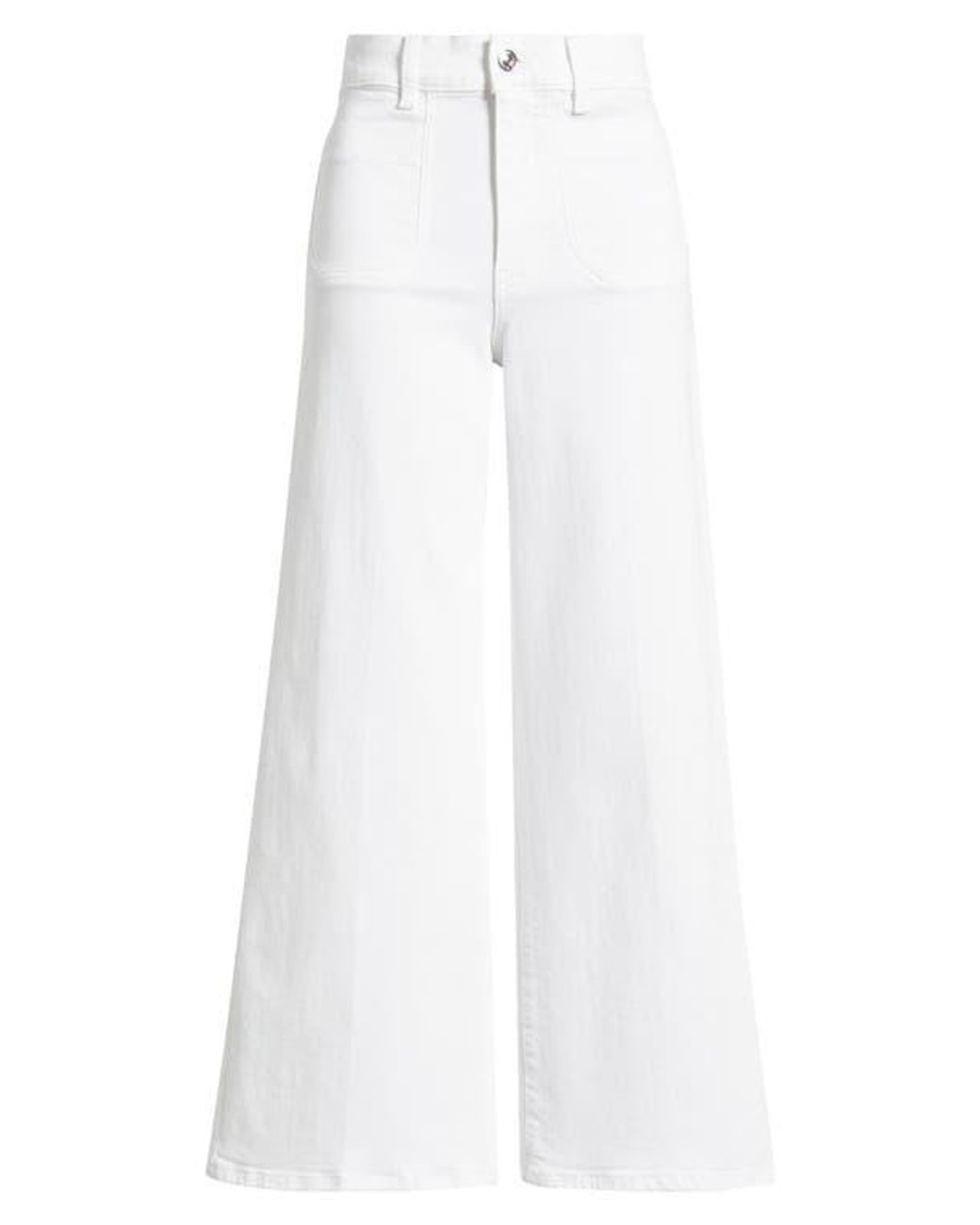 FRAME Le Pixie Slim Palazzo Patch Pocket High Waist Wide Leg Jeans in ...