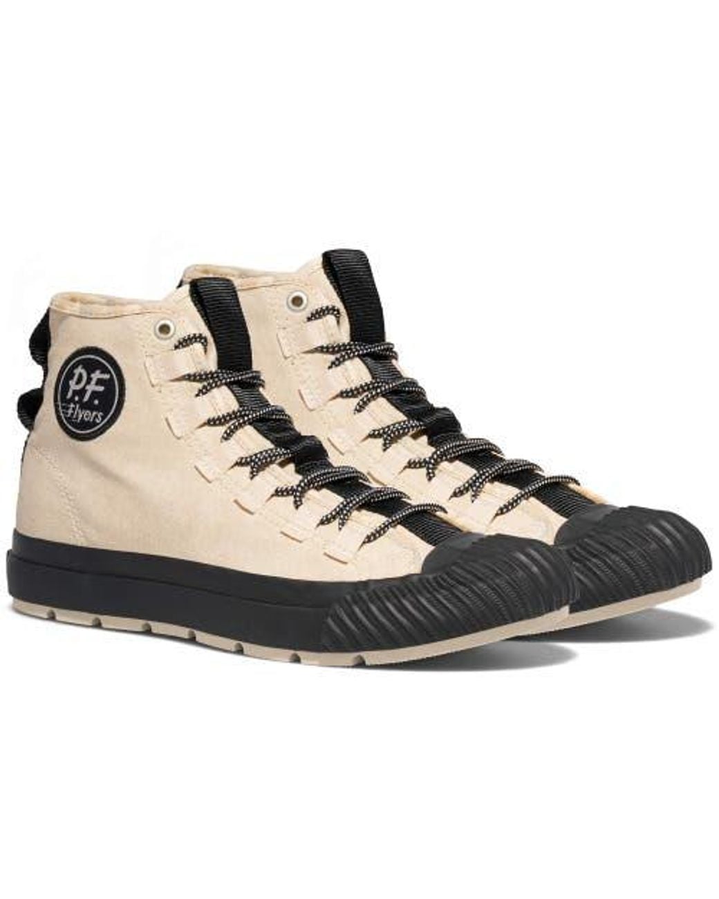PF Flyers Grounder High-Top Sneaker in Black | Lyst