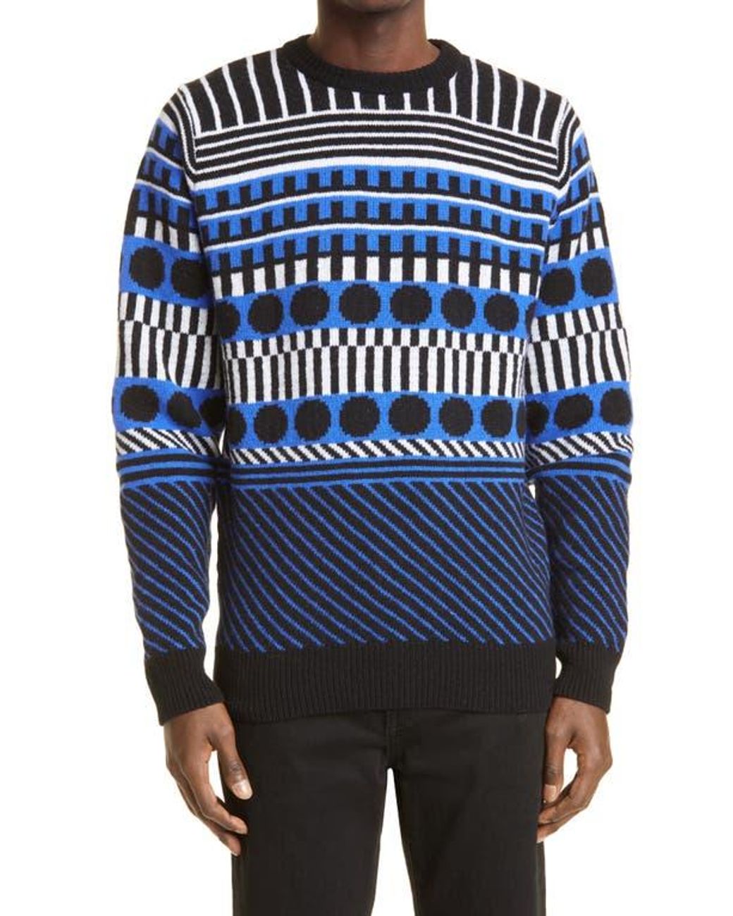 Sunspel X Camille Walala Fair Isle Lambswool Sweater in Blue for Men | Lyst