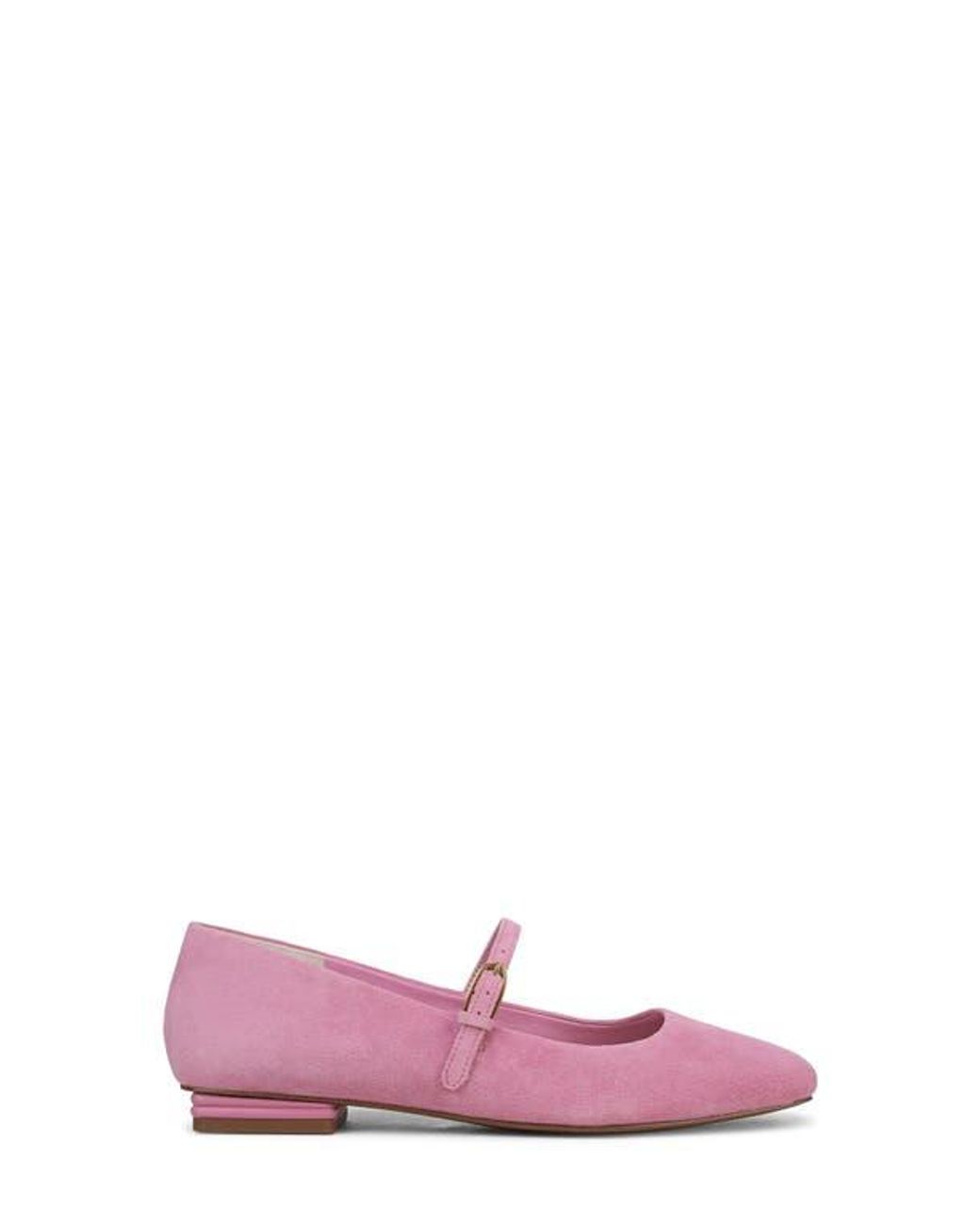 Franco Sarto Tinsley Square Toe Mary Jane Flat in Pink | Lyst