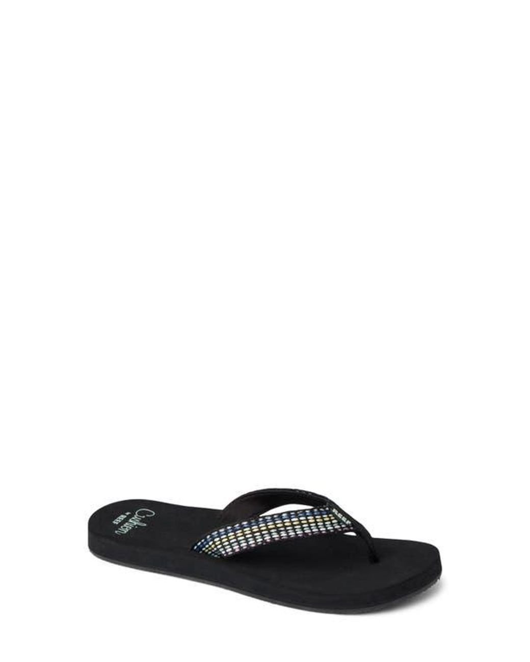 Reef Baja Elana Flip Flop in Black | Lyst