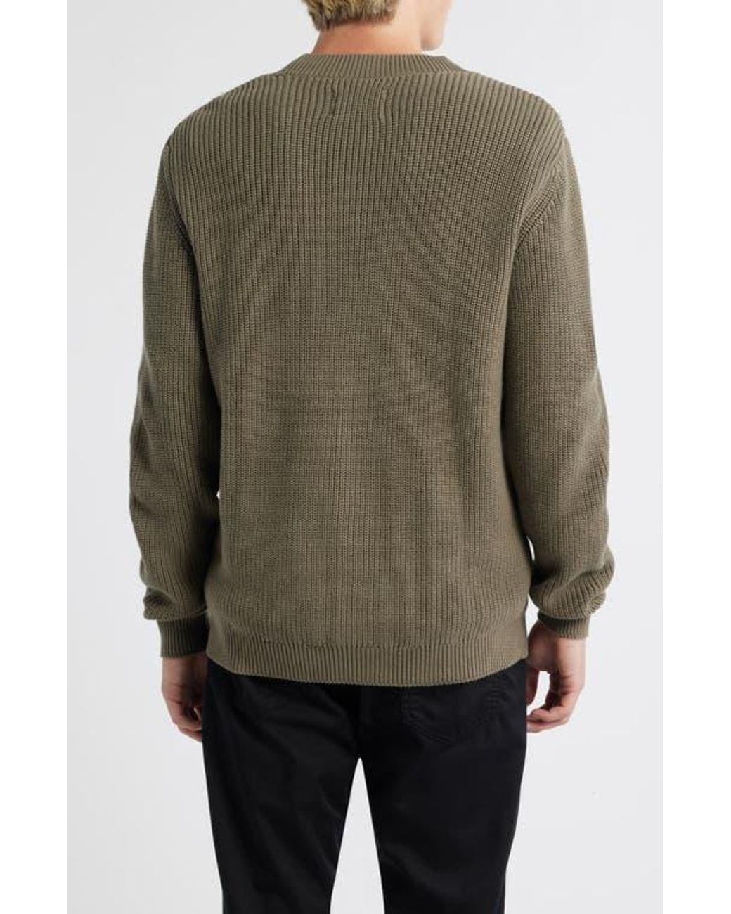 Alex Crane Bay Organic Cotton V-Neck Cardigan in Green for Men | Lyst