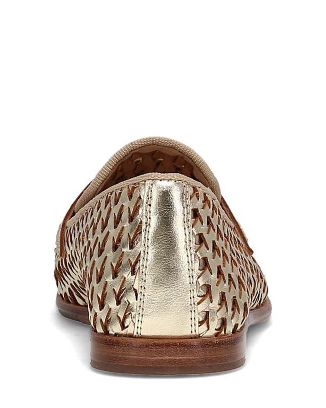Frye Faith Woven Penny Loafer in Metallic | Lyst
