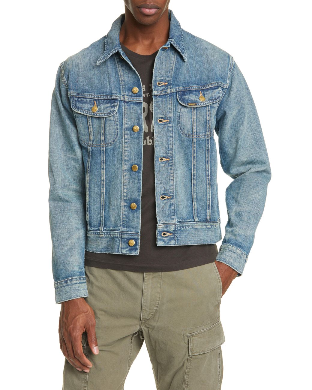 RRL Lot 271 Midweight Denim Jacket in Blue for Men - Lyst