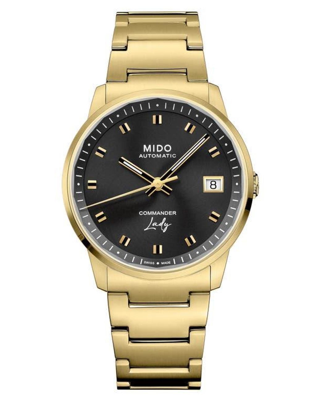 MIDO Commander Lady Dial Automatic Bracelet Watch, 35Mm in Metallic | Lyst