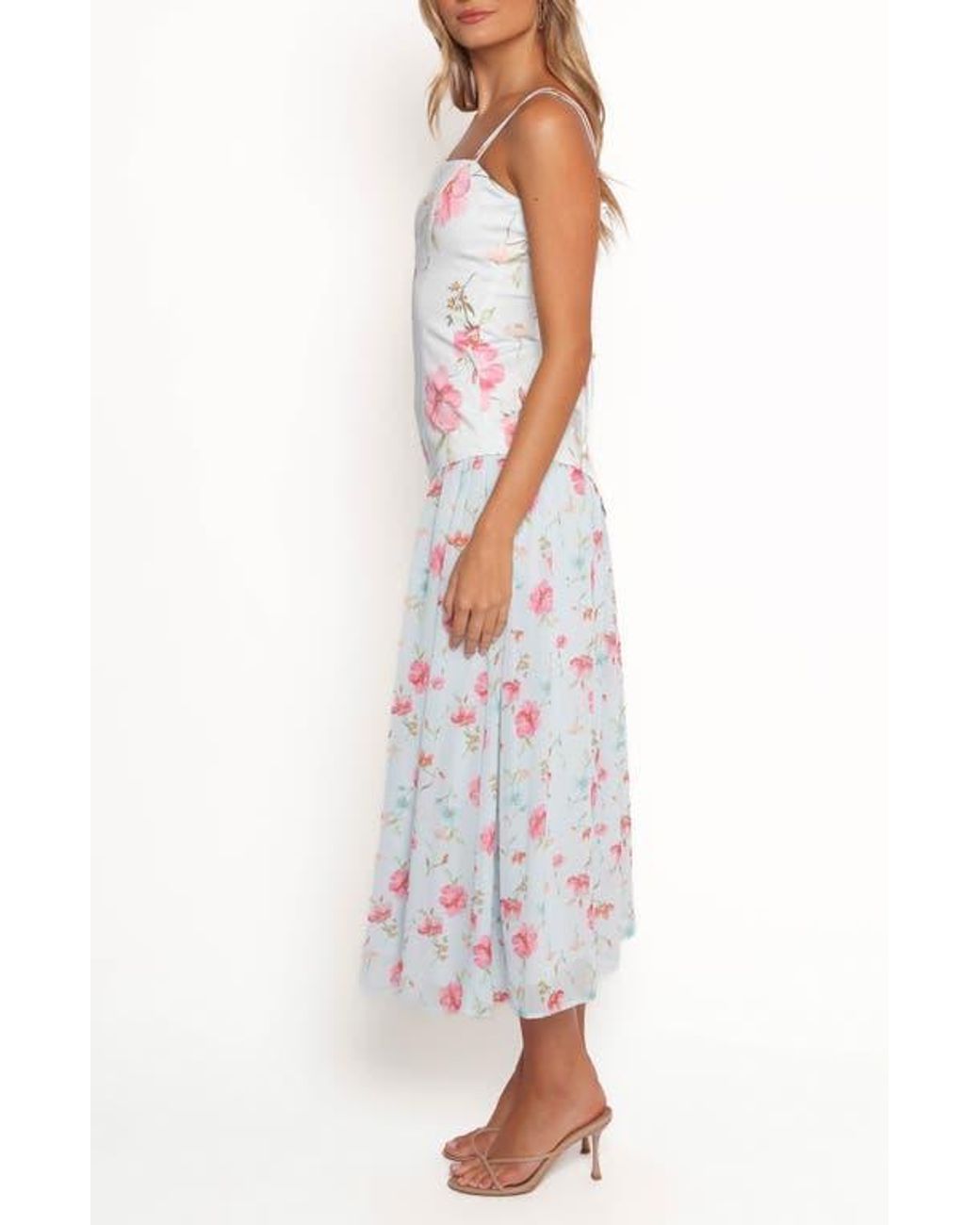 Petal & Pup Renata Floral Strappy Maxi Dress | Lyst