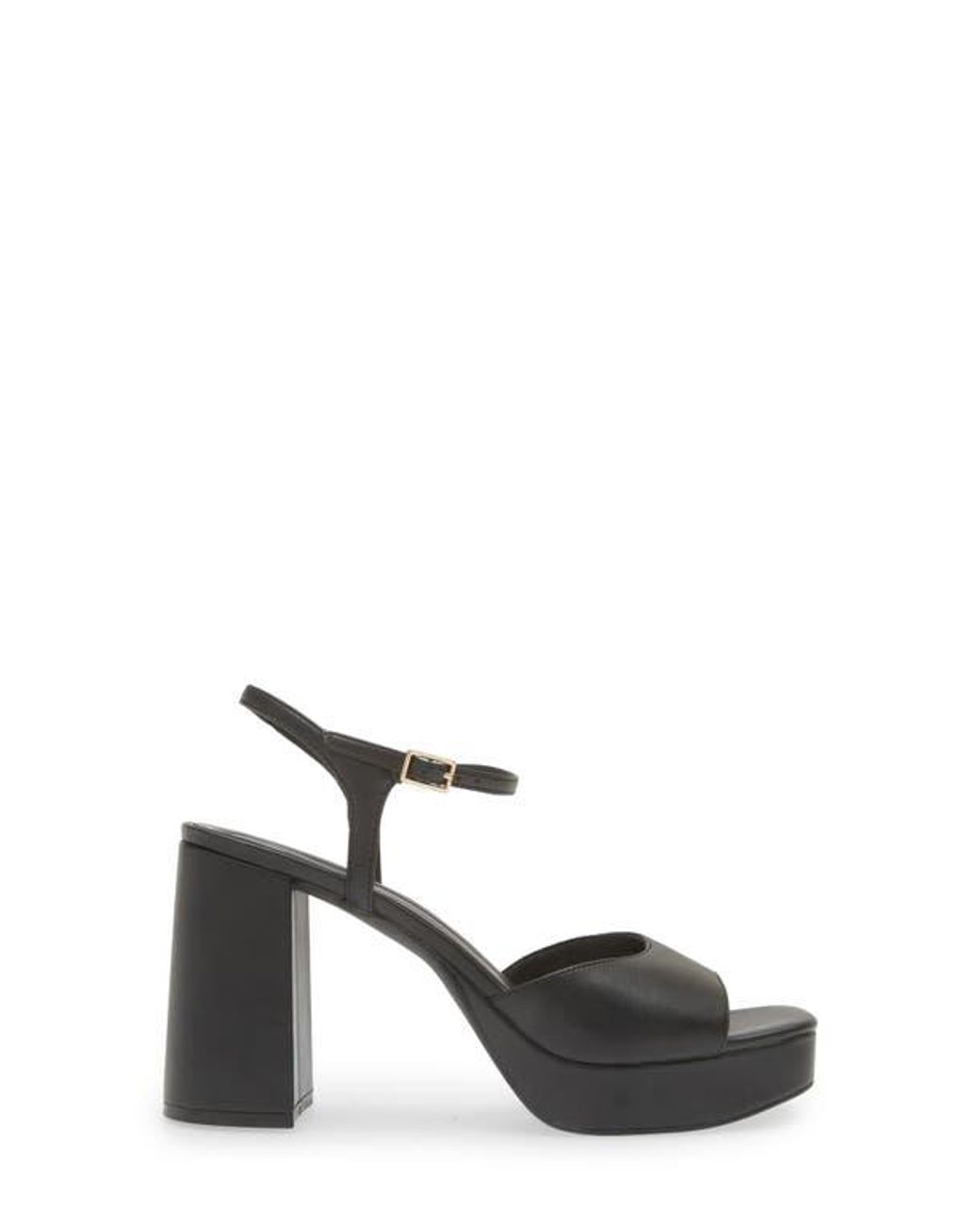 Open Edit Whitney Block Heel Sandal in Black | Lyst