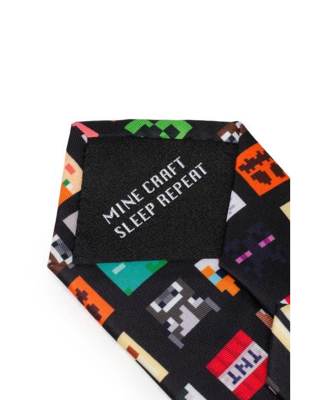 Cufflinks Inc. Minecraft Characters Tie in Black for Men | Lyst