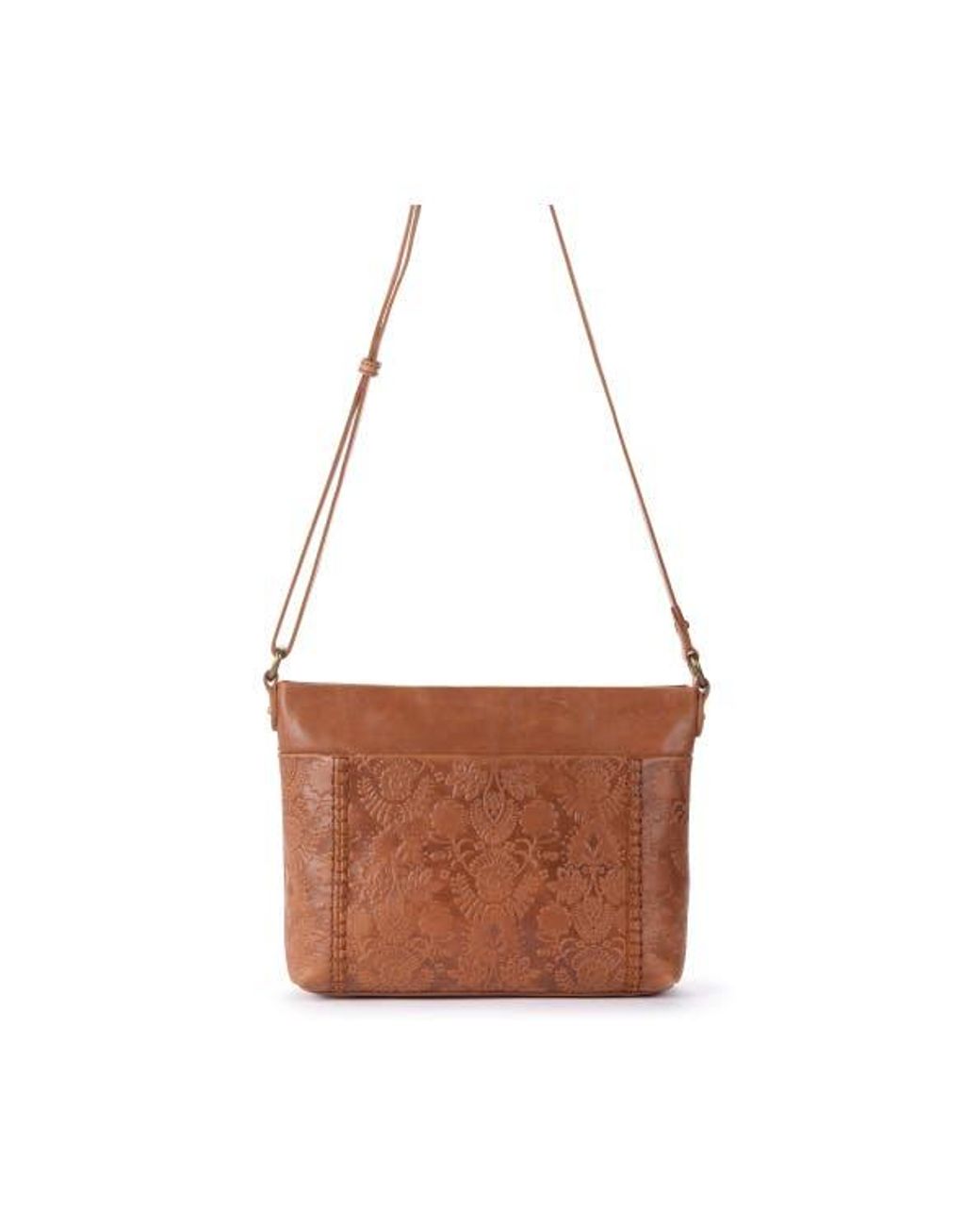 The Sak Melrose Crossbody Leather Bag in Brown | Lyst
