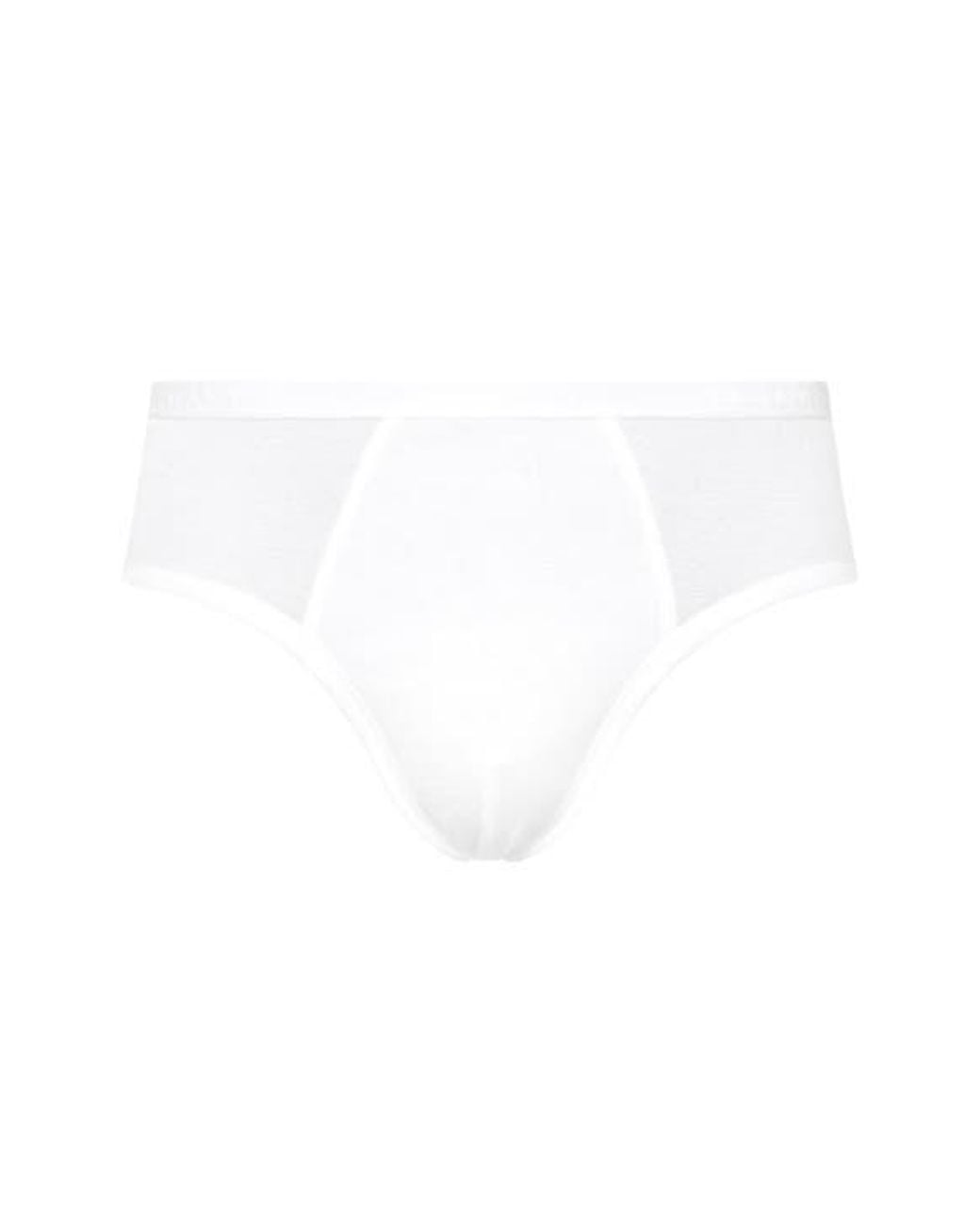 Hanro Cotton Pure Cotton Brief in White for Men | Lyst