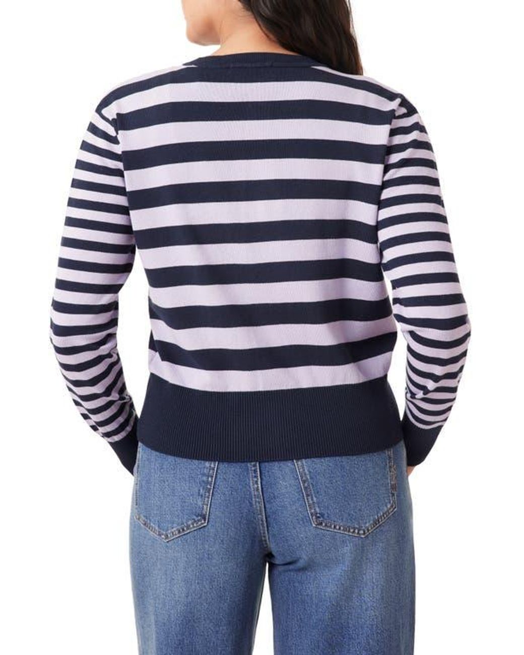 Scotch & Soda Stripe Cardigan in Blue | Lyst