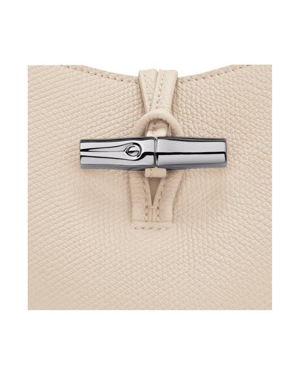 Longchamp Extra Small Le Roseau Leather Bucket Bag in Natural | Lyst