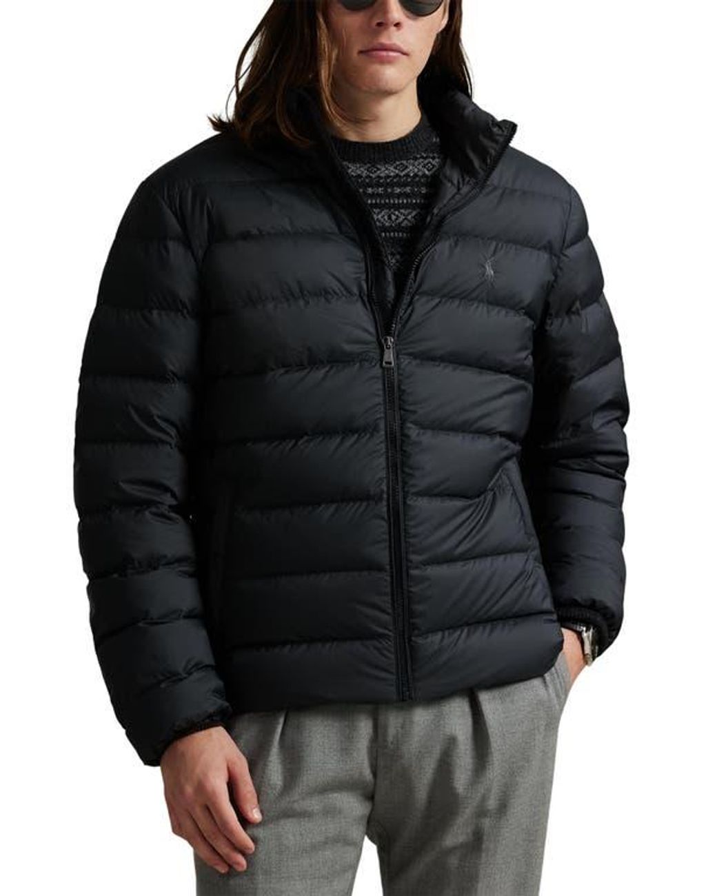 Polo Ralph Lauren The Colden Packable Down Jacket in Black for Men | Lyst
