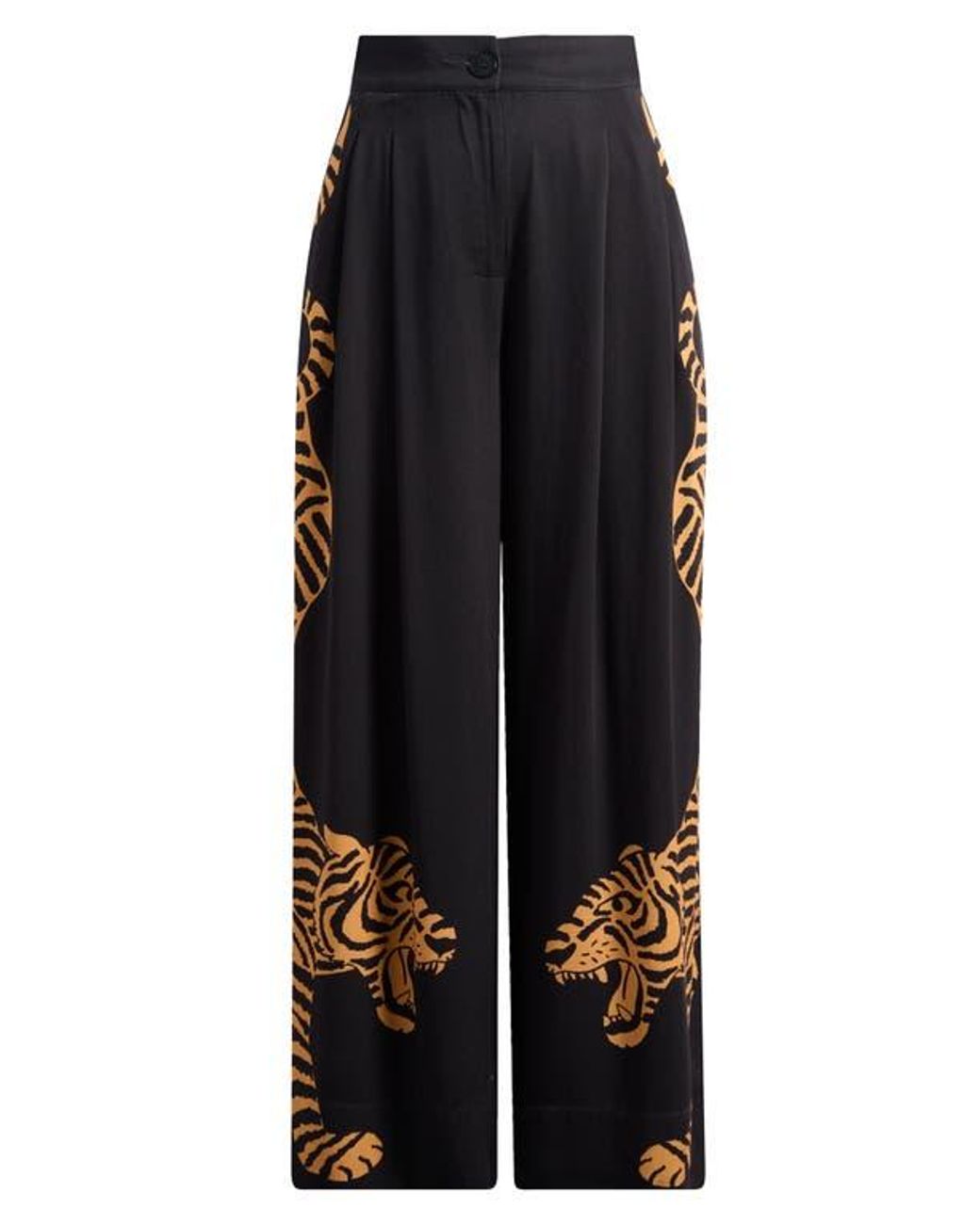 FARM Rio Tiger Wide Leg Pants in Blue | Lyst