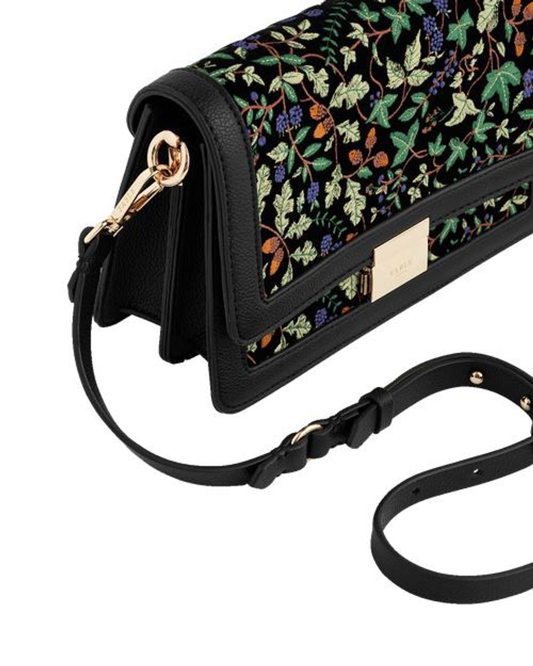 Fable England Embroidered Crossbody Bag in Black | Lyst