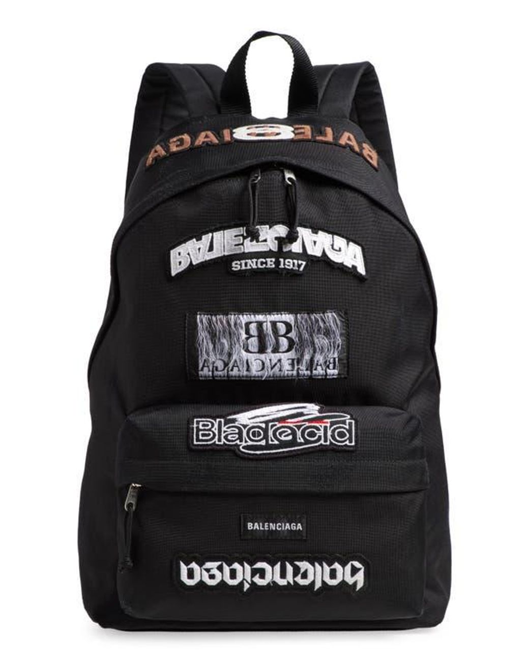 Balenciaga Explorer Patches Backpack in Black for Men | Lyst