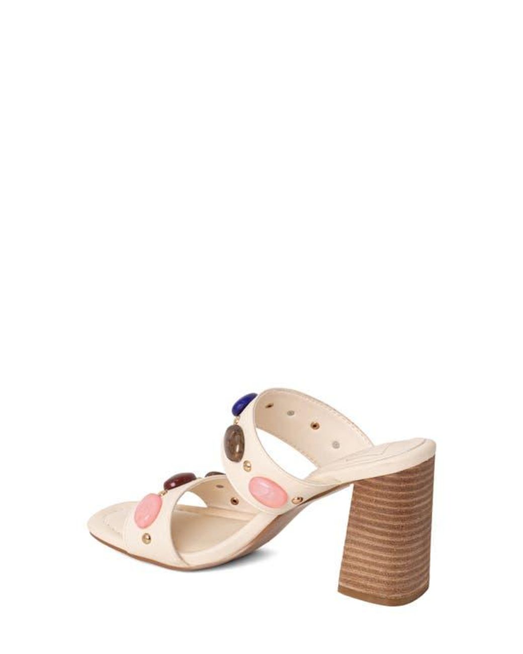 Shu Shop Elizabeth Block Heel Sandal in Pink | Lyst