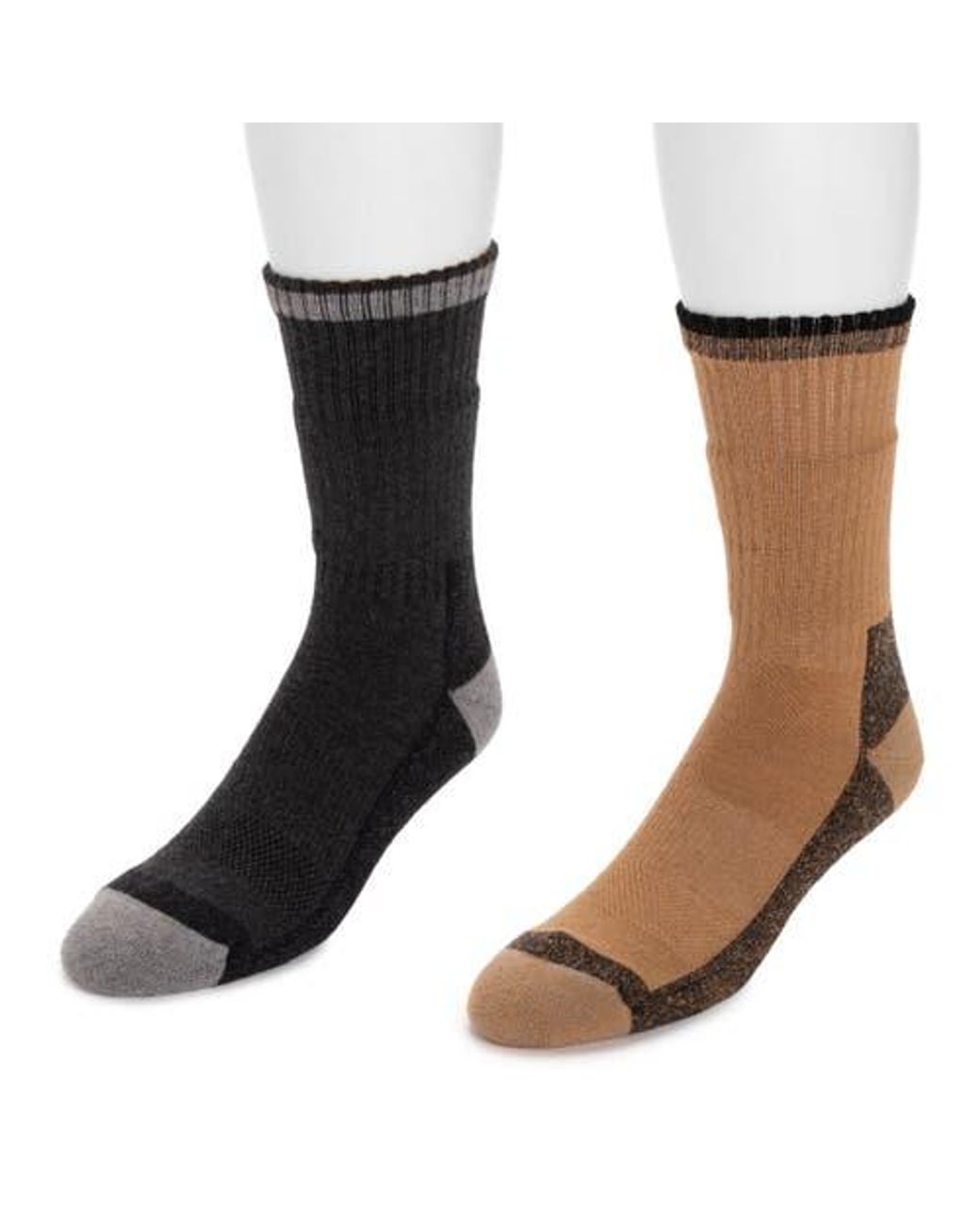 Ruff N Tuff Work Wear Merino Wool Blend Crew Socks, 2 Pair Pack in Blue ...