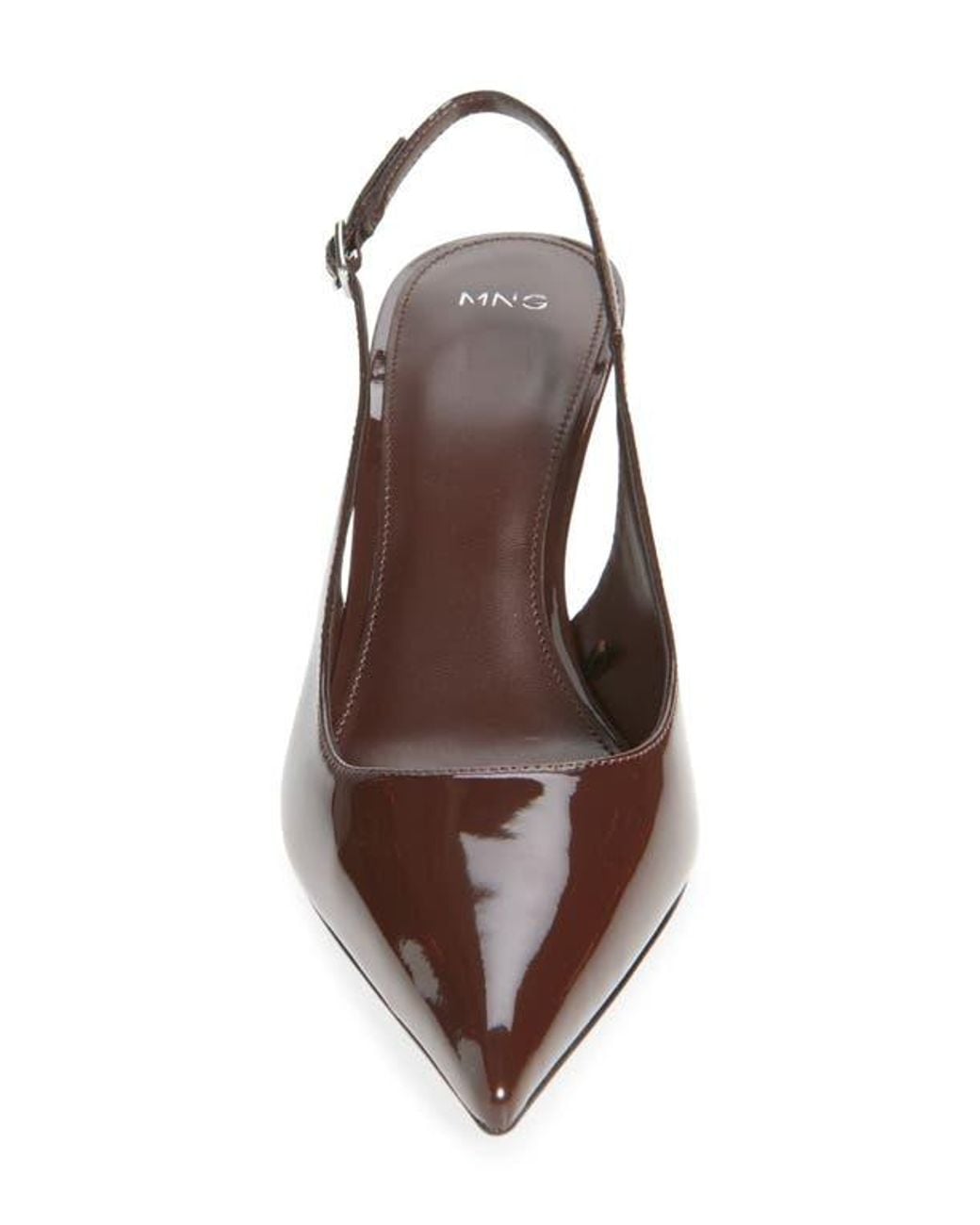 Mango Sol Slingback Pump in Brown | Lyst