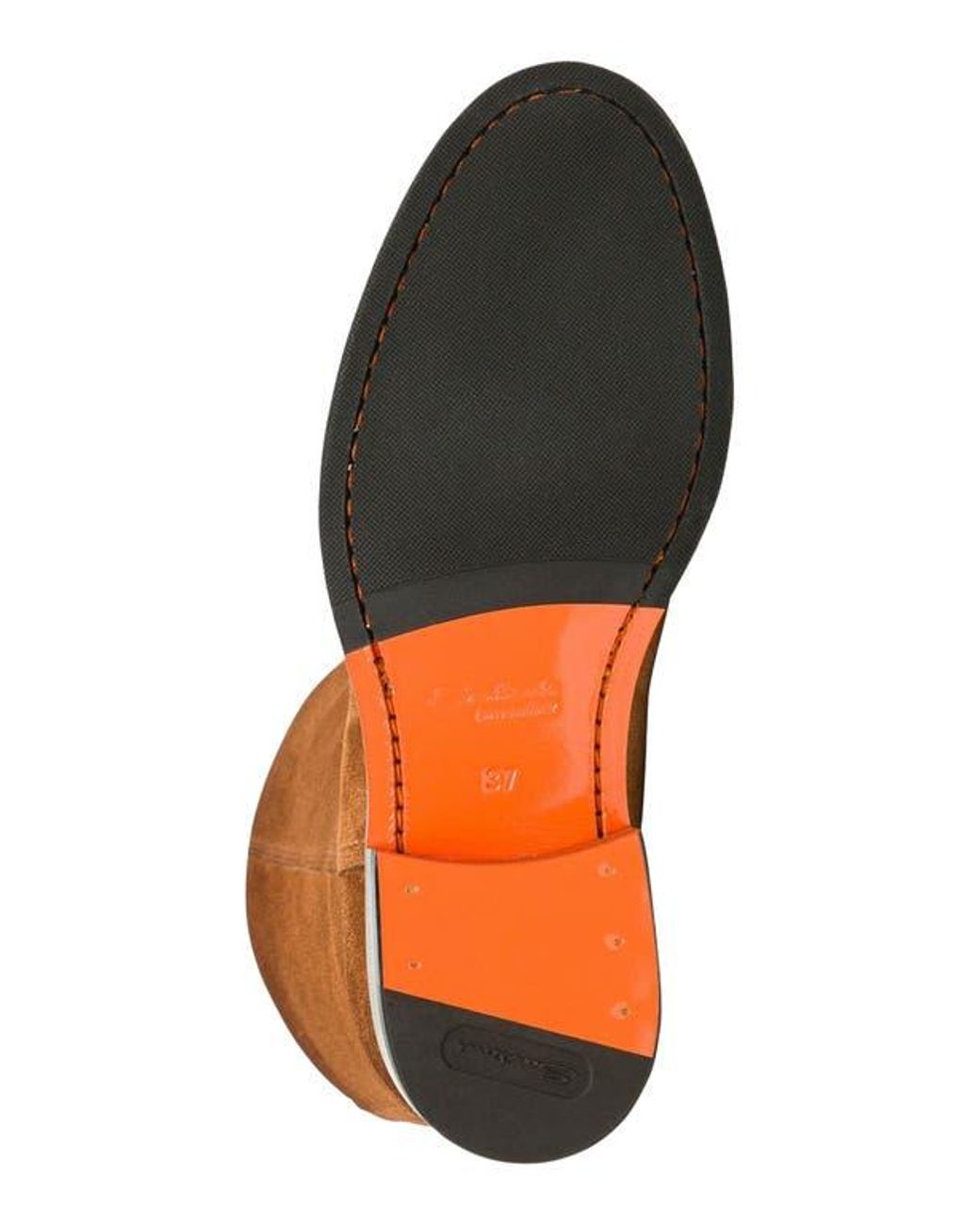 Santoni Suede Boot in Brown | Lyst