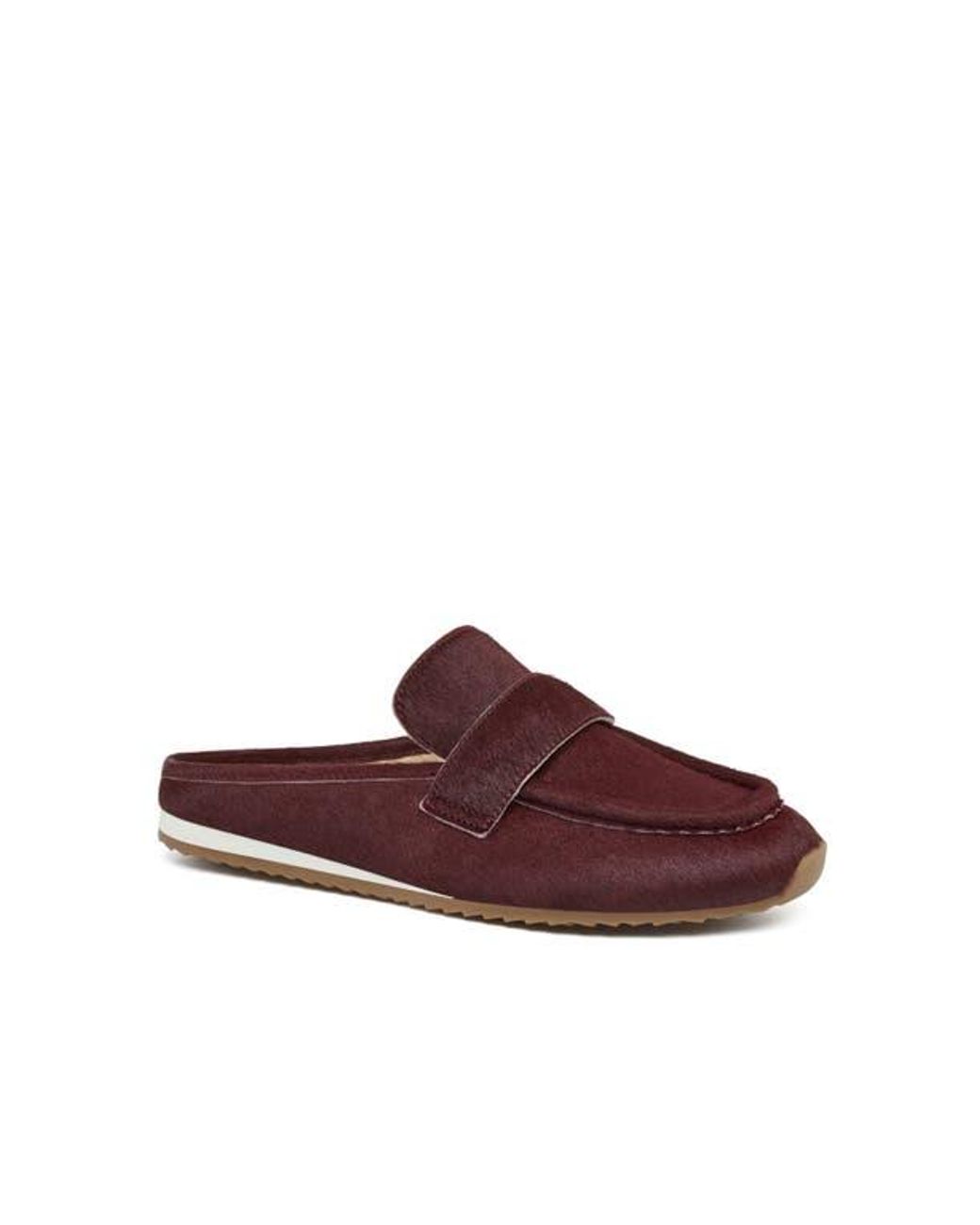 J/Slides Paula Leather Mule in Red | Lyst