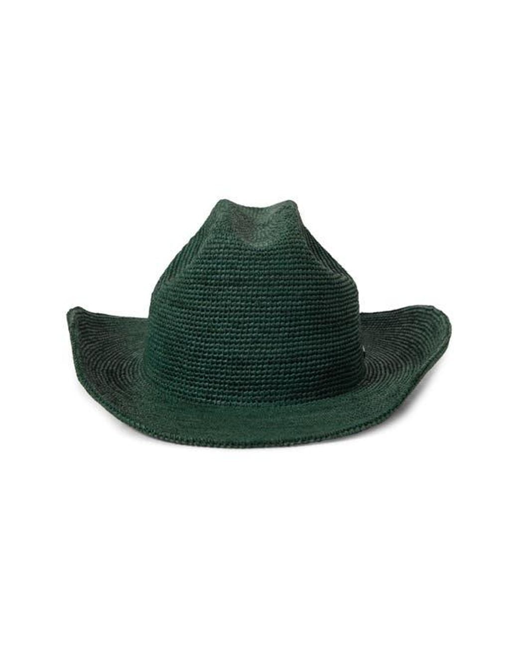 Take A Look About Green Straw Cowboy Hat