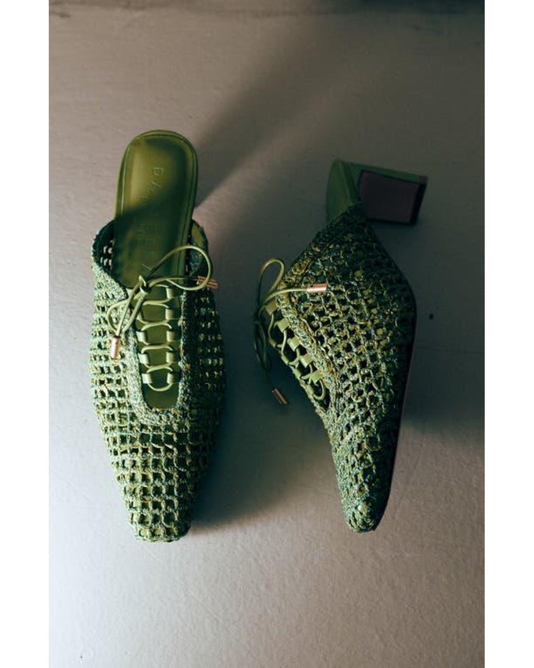 Daniella Shevel Lina Sandal in Green | Lyst