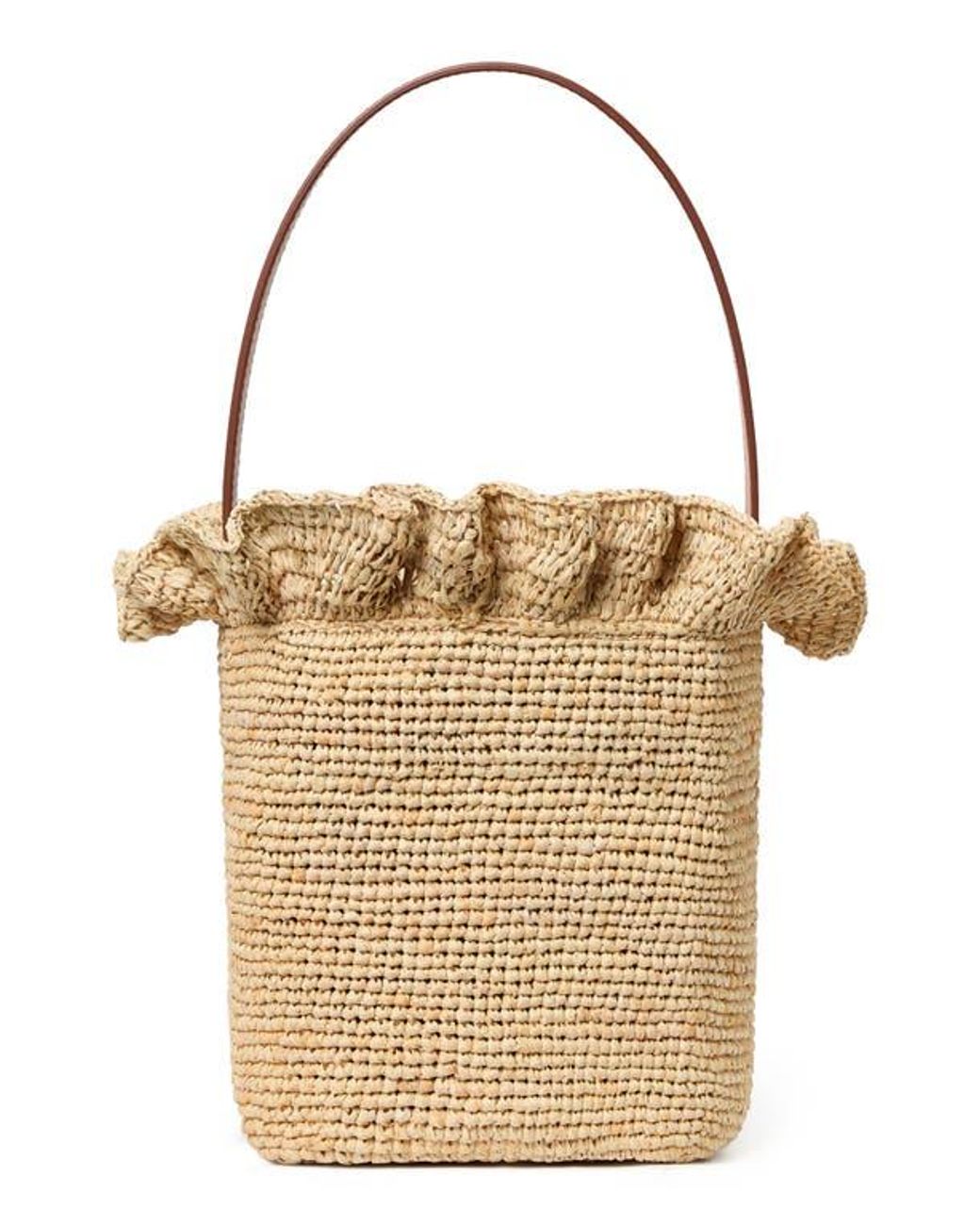 Loeffler Randall Laith Raffia Bucket Bag in Metallic | Lyst