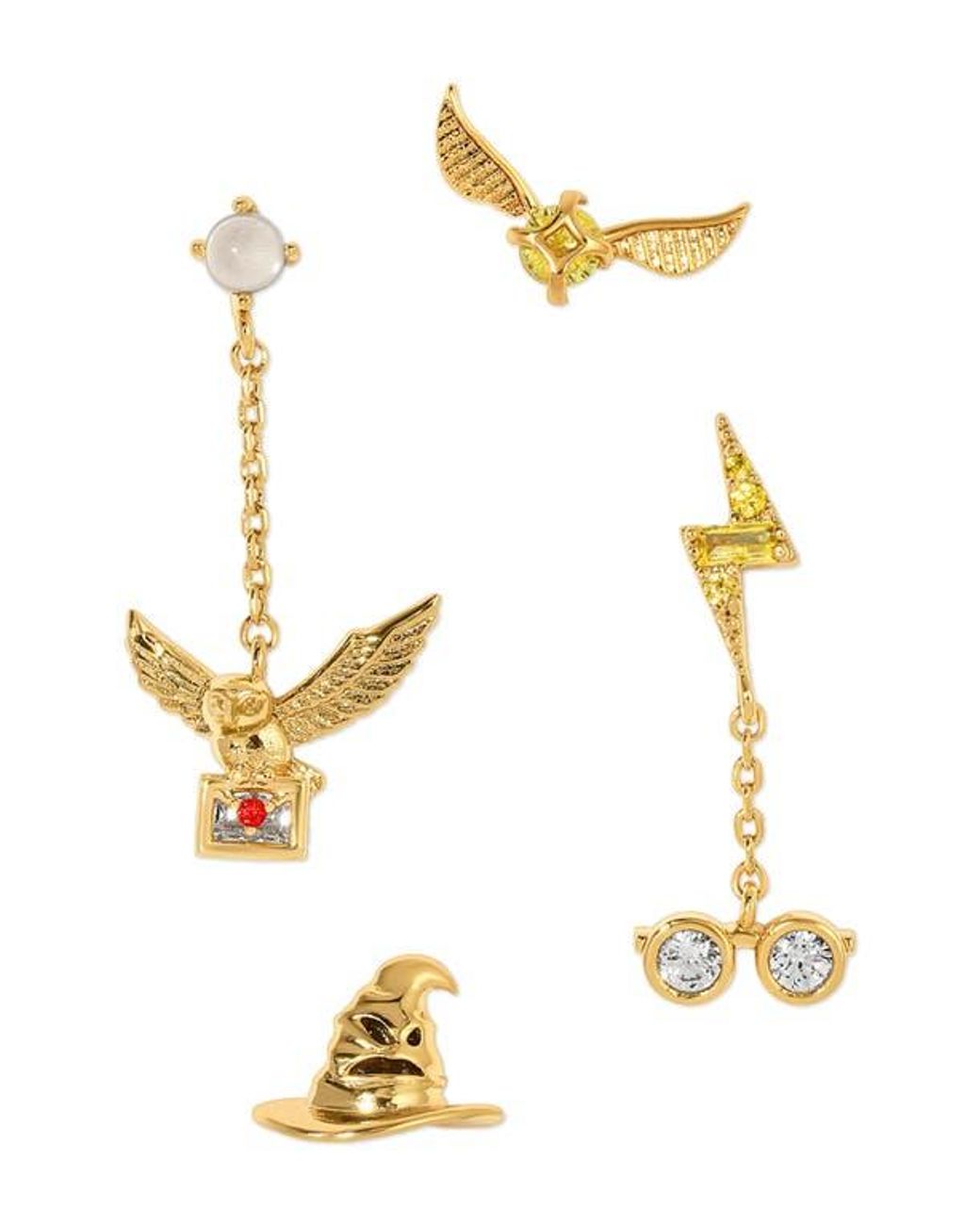 Girls Crew X Harry Potter Back To Hogwarts Earrings Set in Metallic | Lyst