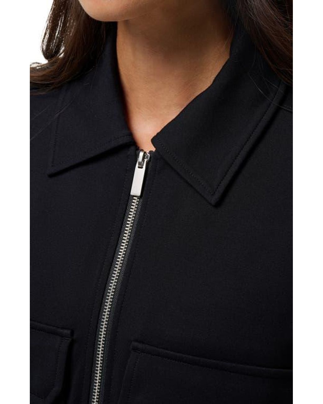 Travis Mathew Friday Ponte Utility Jacket in Black | Lyst