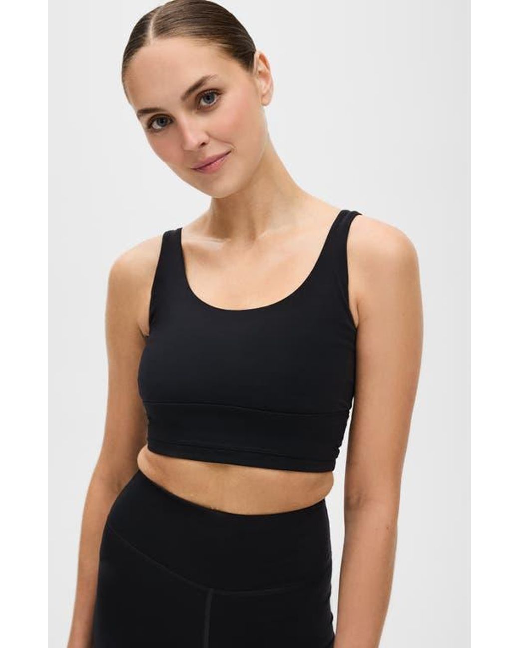 Elastique Athletics Lisse Bra in Black | Lyst