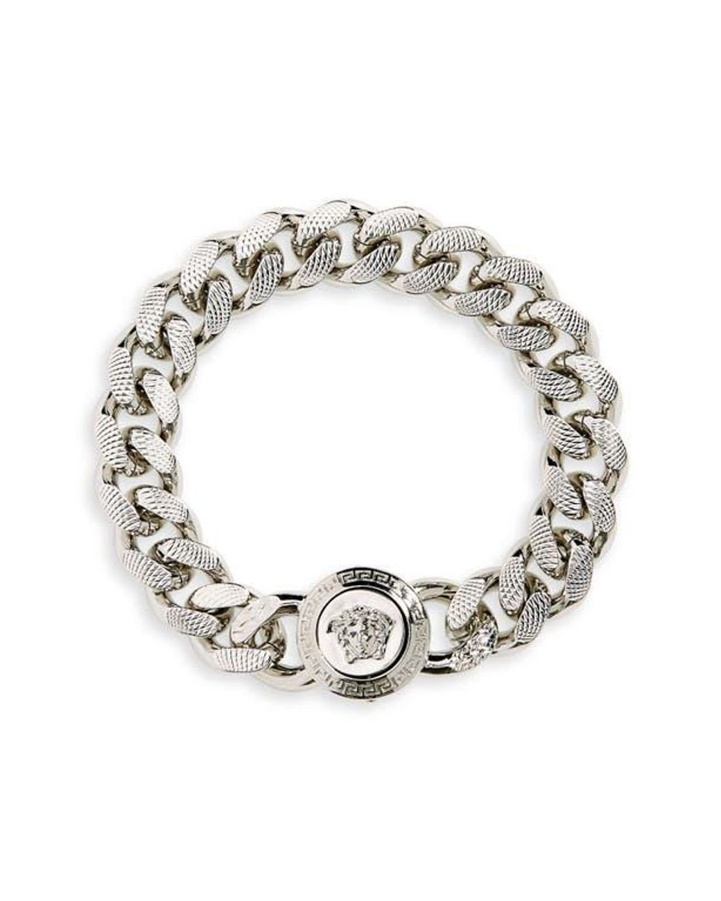 Versace Medusa Chain Bracelet in Metallic for Men | Lyst