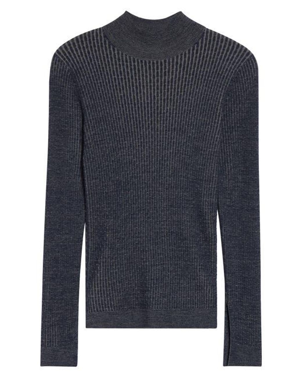 St. John Vanis Fine Gauge Cable Stitch Sweater in Blue | Lyst