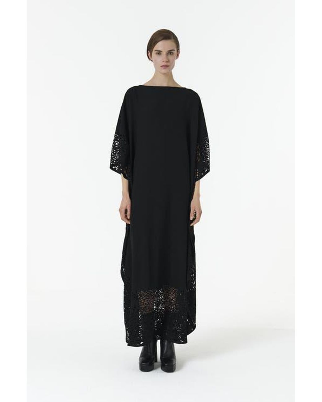 eem Laser-Cut Kaftan in Black | Lyst