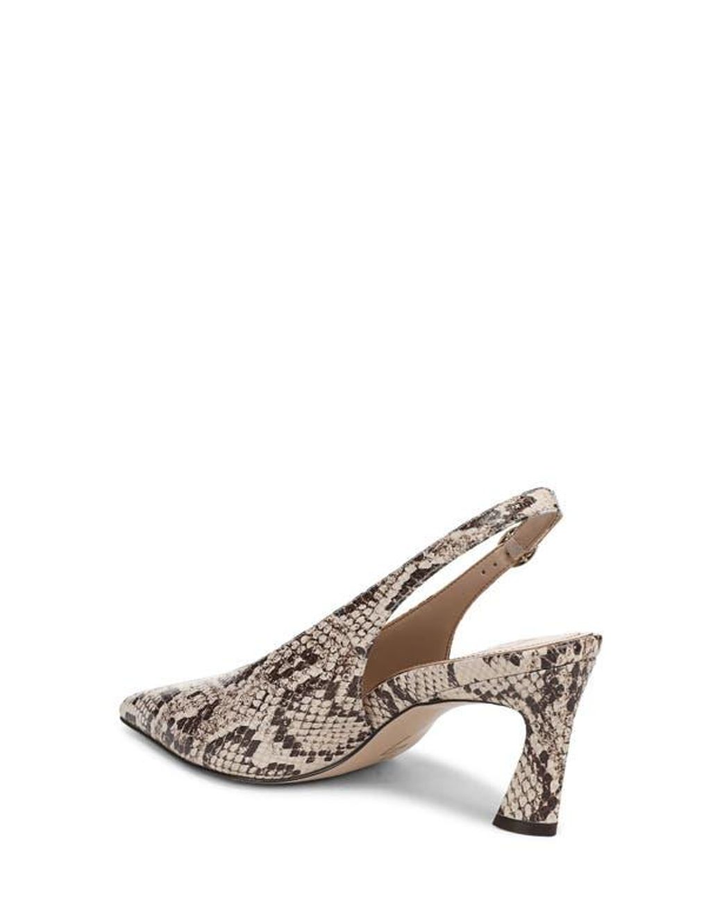 27 EDIT Naturalizer Elaine Slingback Pointed Toe Pump in Metallic | Lyst